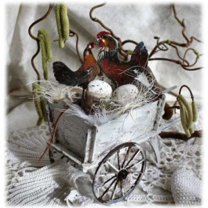 Hen and Cockrell MDF Wood Bird Shape for altered art and crafts